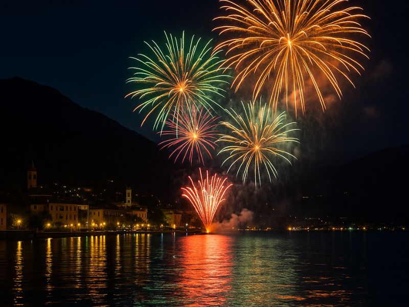 Fuochi d’Artificio Ferragosto 2025 Gravedona | Programma e Orari